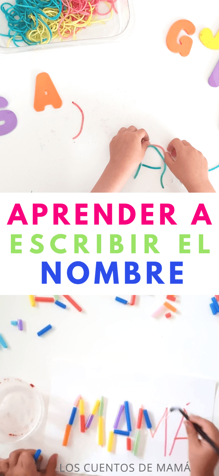 Actividades para aprender el nombre - Los cuentos de Mamá