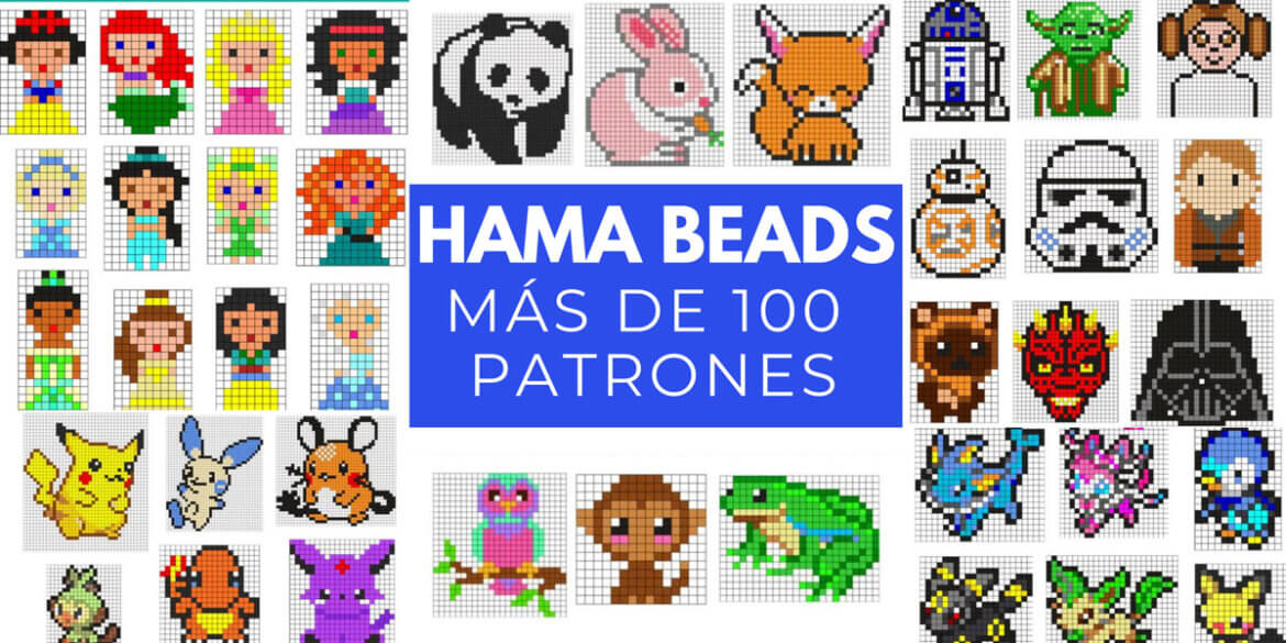 +100 Patrones de Hama Beads para niños