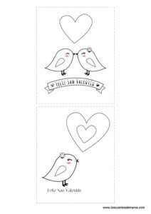 Dibujos de San Valentín para colorear